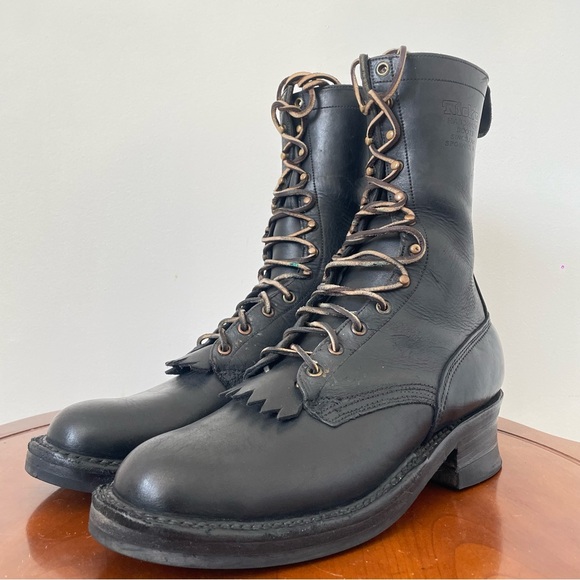 Nick’s Handmade | Shoes | Nicks Handmade Mens Packer Black Leather ...